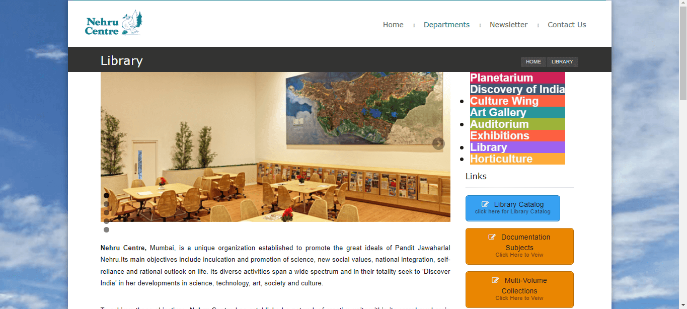 Jawaharlal Nehru Centre Library in Mumbai - DigiLibTech