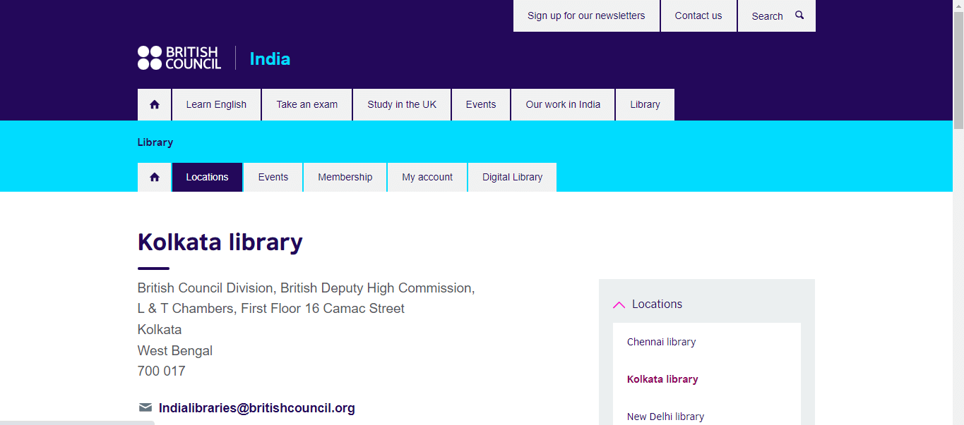 British Council Library in Kolkata - DigiLibTech